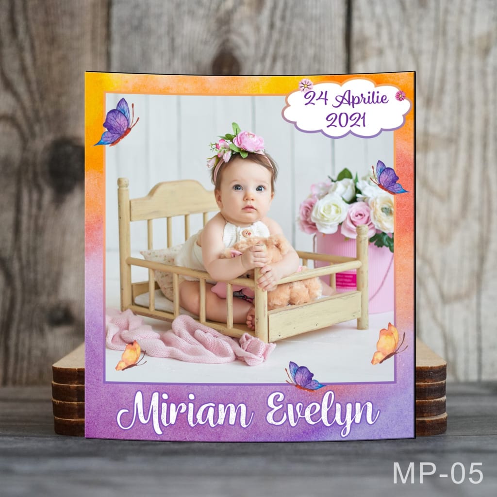 Magnet personalizat botez polaroid – MP-05 – Marturii Botez baietei si ...