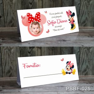 Plic de bani cu poza - Minnie - PBBF-026 - Produse BOTEZ si NUNTA
