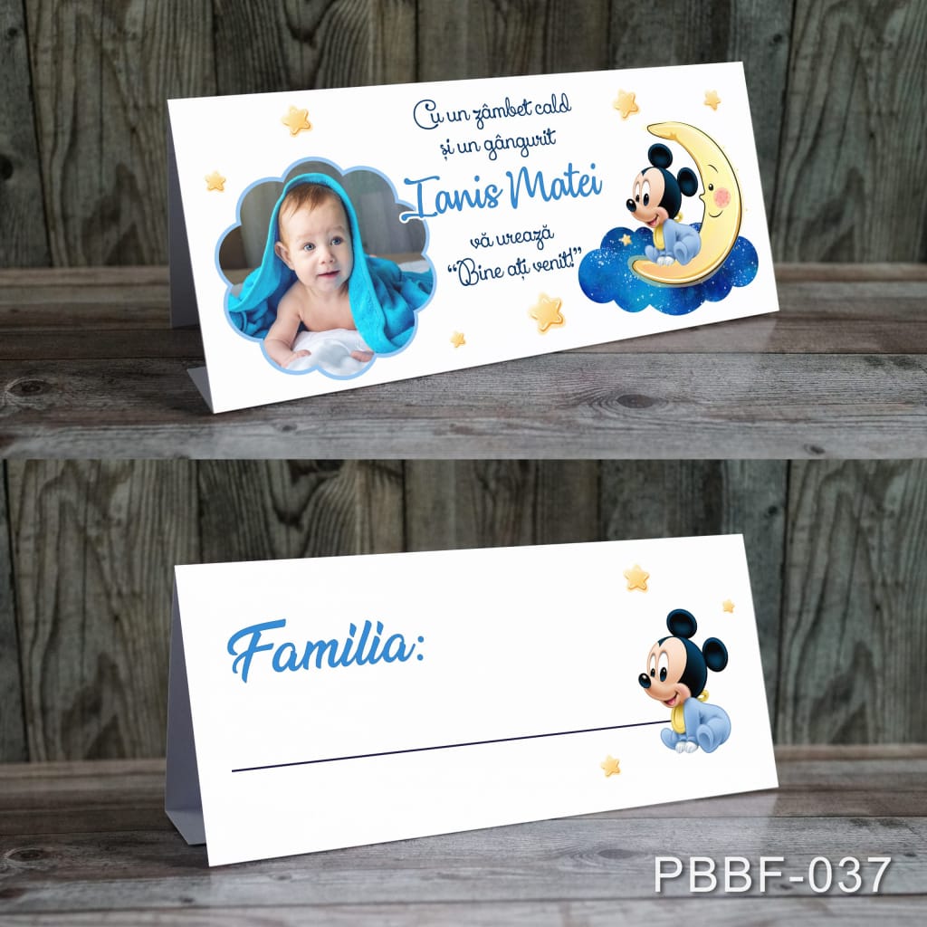 Plic de bani cu poza - Mickey - PBBF-038 - Produse BOTEZ si NUNTA