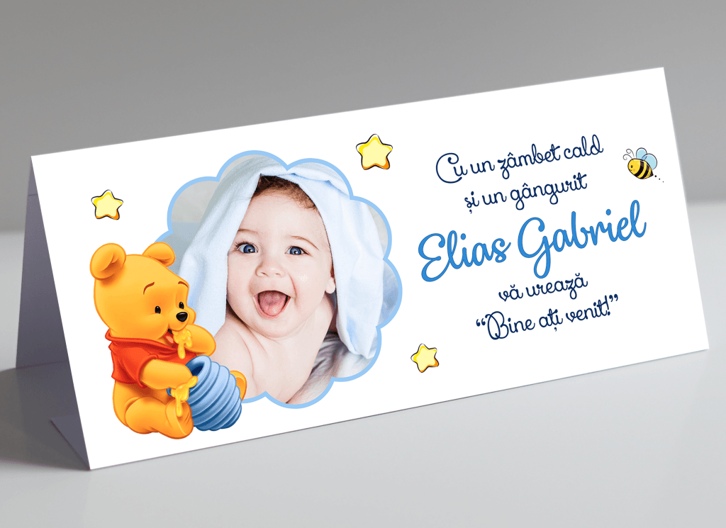 Plic de bani cu poza - Winnie the Pooh - PBBF-043 - Produse BOTEZ si NUNTA