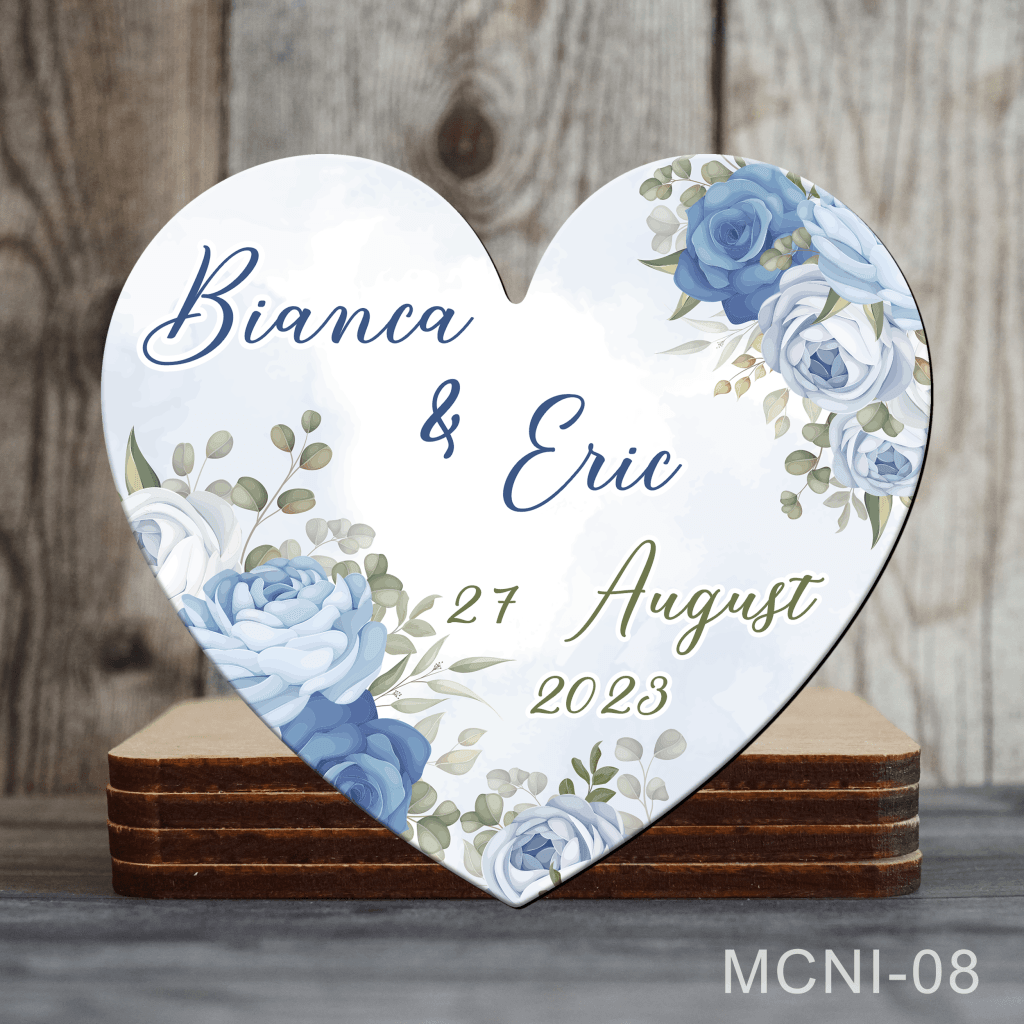 Marturii magnetice nunta inima - MCNI-07 - Produse BOTEZ si NUNTA